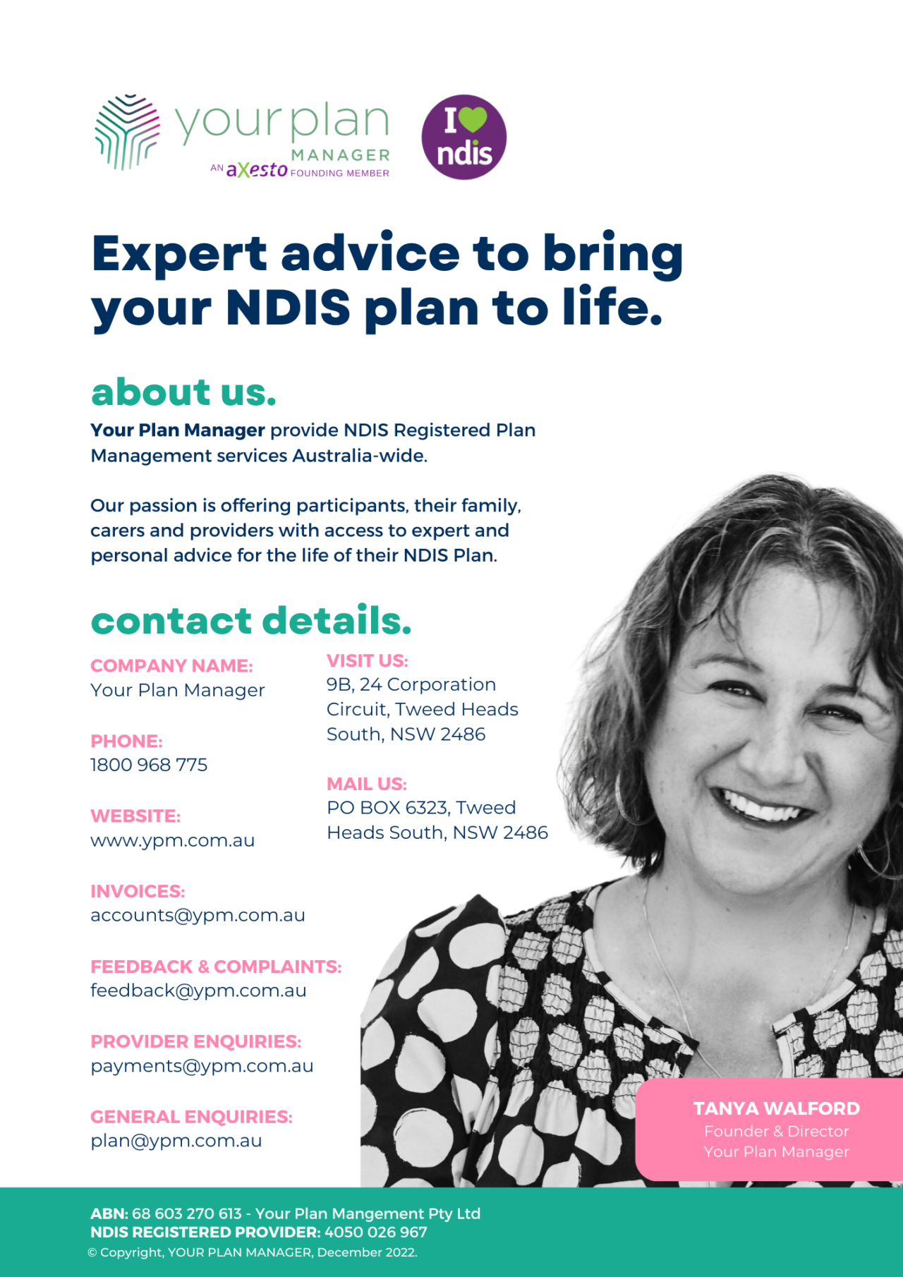 For Clients | Australia-wide | Your Plan Manager